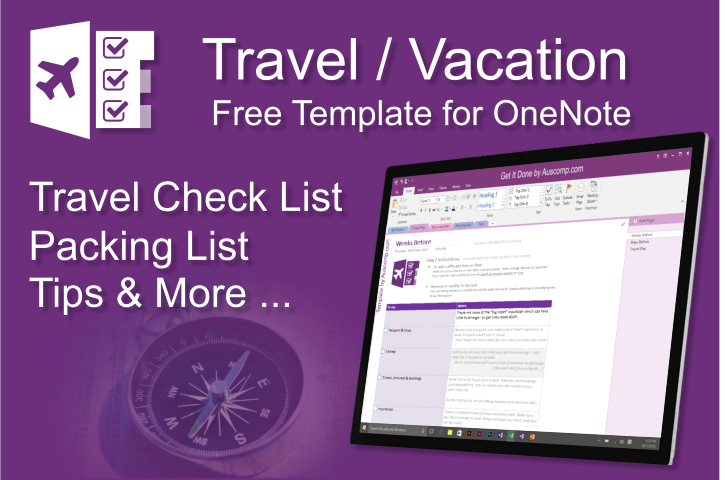 Auscomp Travel for OneNote - Productivity Solutions by Auscomp.com