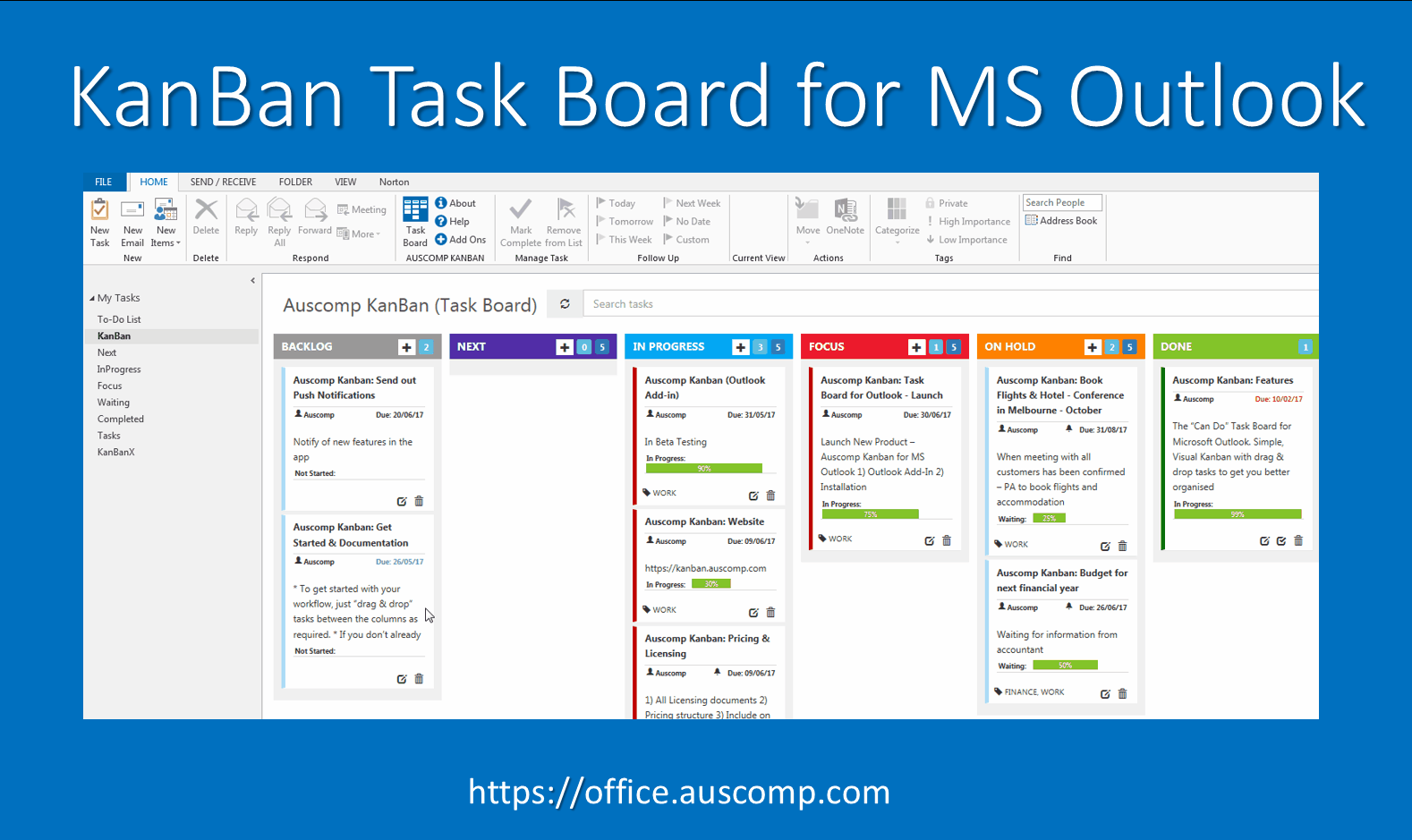 Onenote Kanban Template