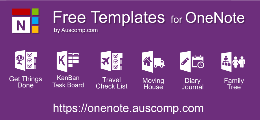 Free-OneNote-Templates - Templates for OneNote by Auscomp.com
