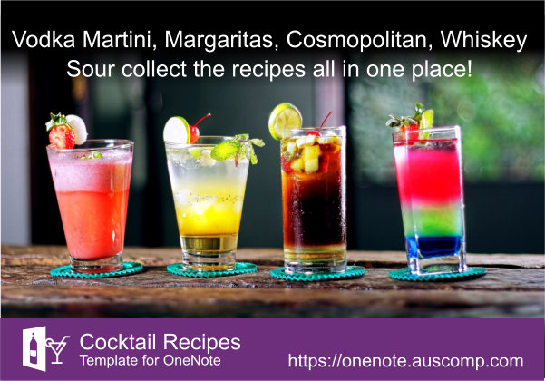 Collect recipes all in one place - using this MS OneNote template ...
