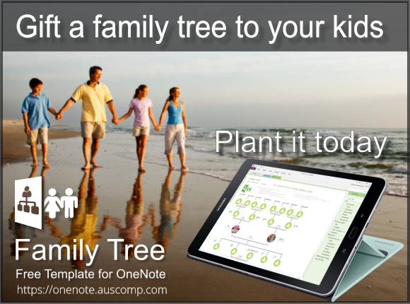 Free MS #OneNote "Family Tree" #template. It's free so please retweet ...