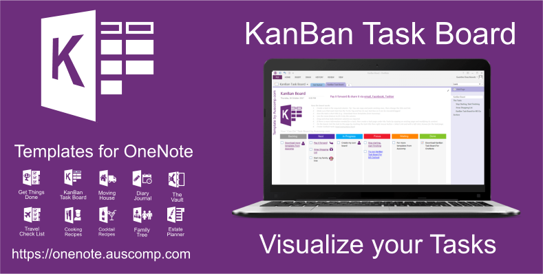 Auscomp KanBan Task Board for OneNote - Productivity Solutions by ...