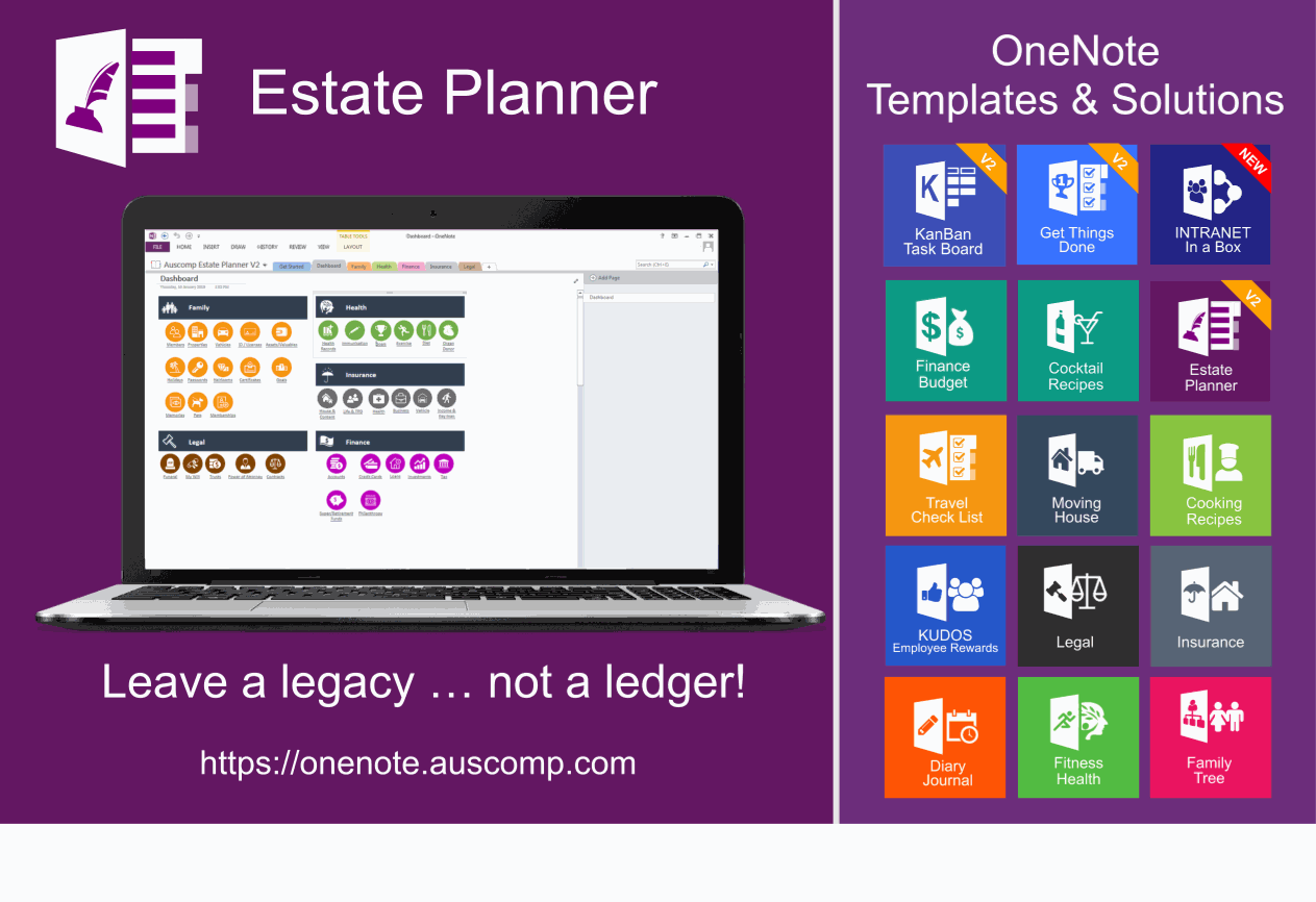 Download free OneNote Templates & Solutions (KanBan, GTD, Family Tree ...