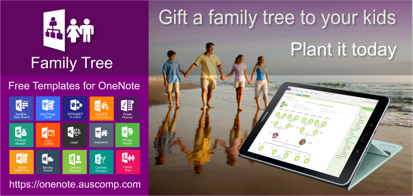 Free MS #OneNote "Family Tree" #template. It's free so please retweet ...