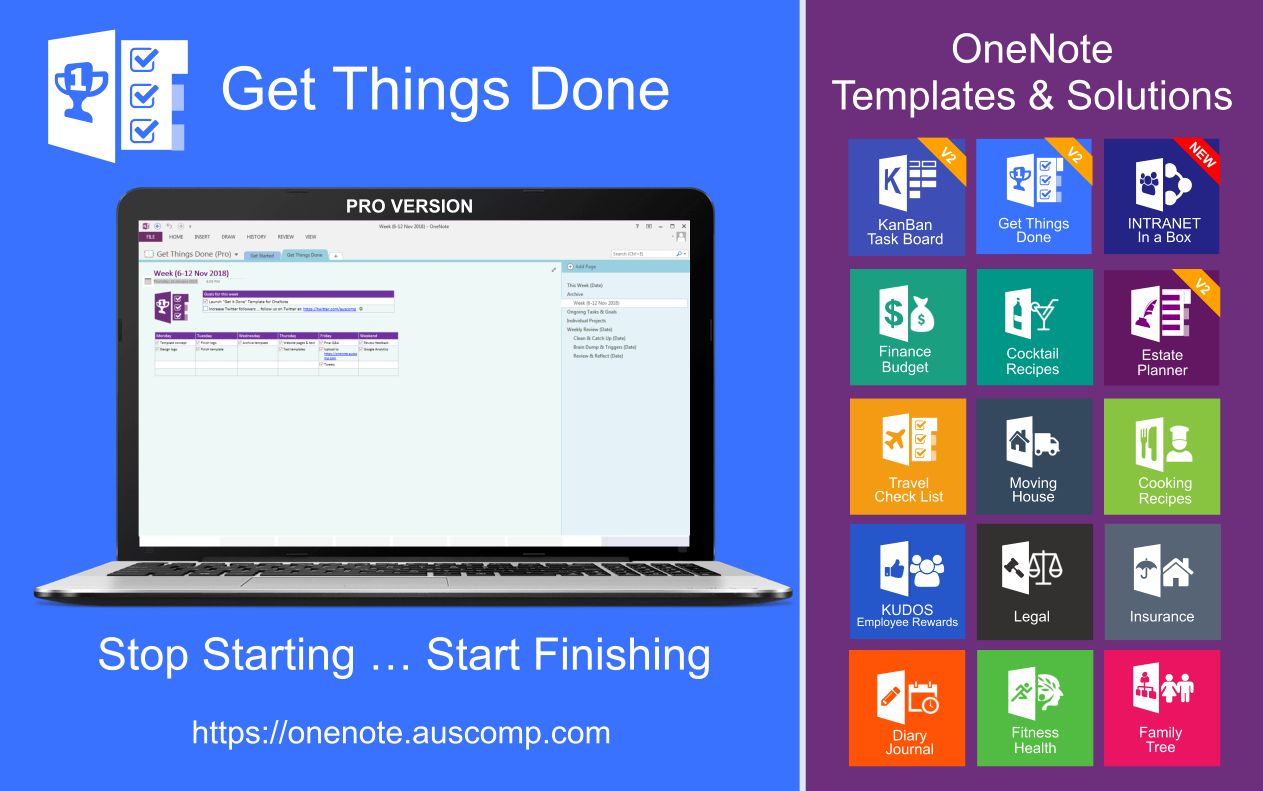Get Things Done (GTD) powered by OneNote