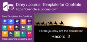 Auscomp Diary Journal Template for OneNote - Templates for OneNote by ...