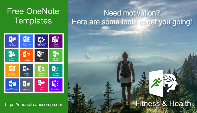 To help get your fitness underway use this free OneNote Template ...