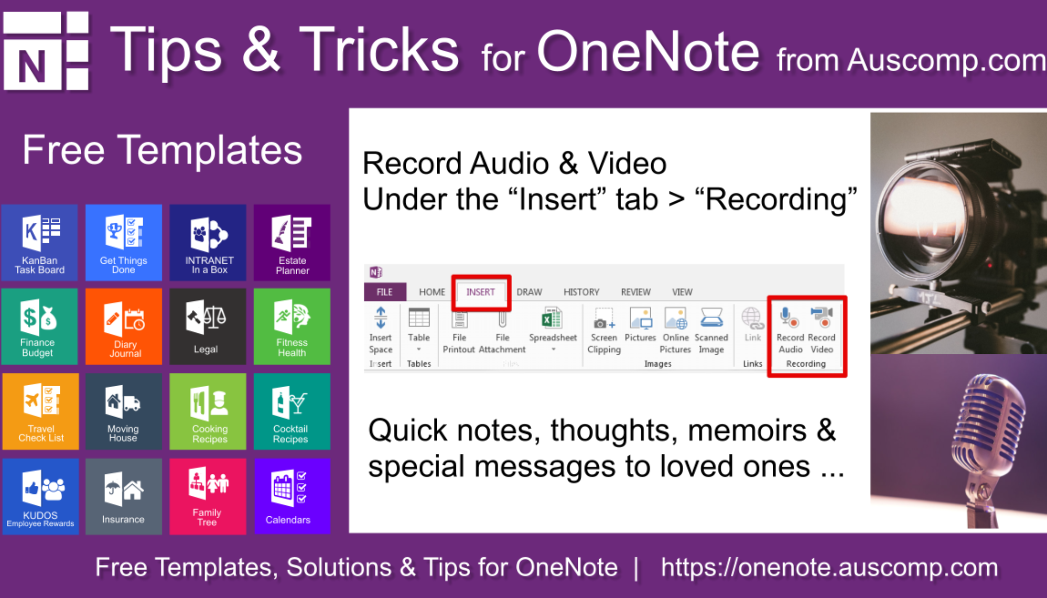 Tips & Tricks Archives - Templates for OneNote by Auscomp.com
