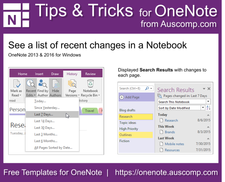 OneNote Tips and Tricks
