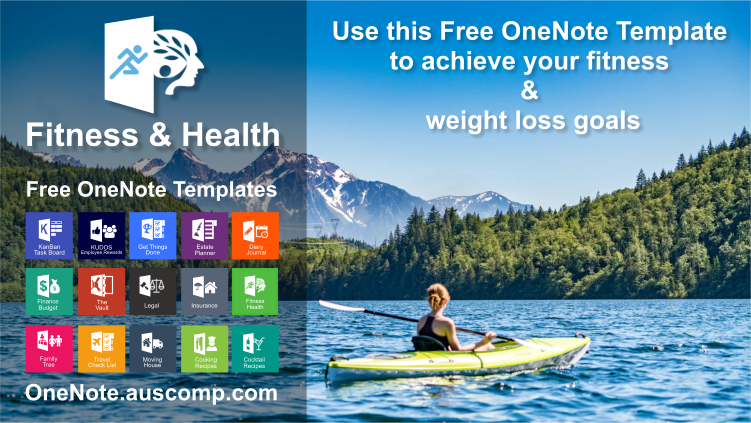 Auscomp Fitness & Health OneNote Template V3 - Productivity Solutions ...