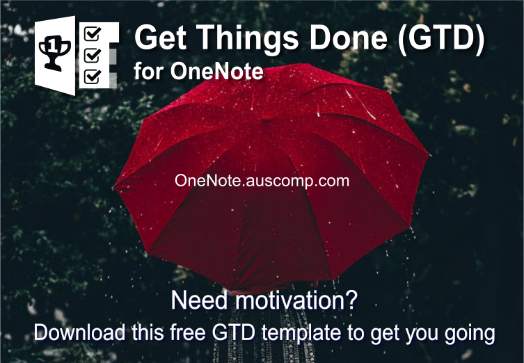 Download the "Get Things Done" GTD template for OneNote. - Templates ...