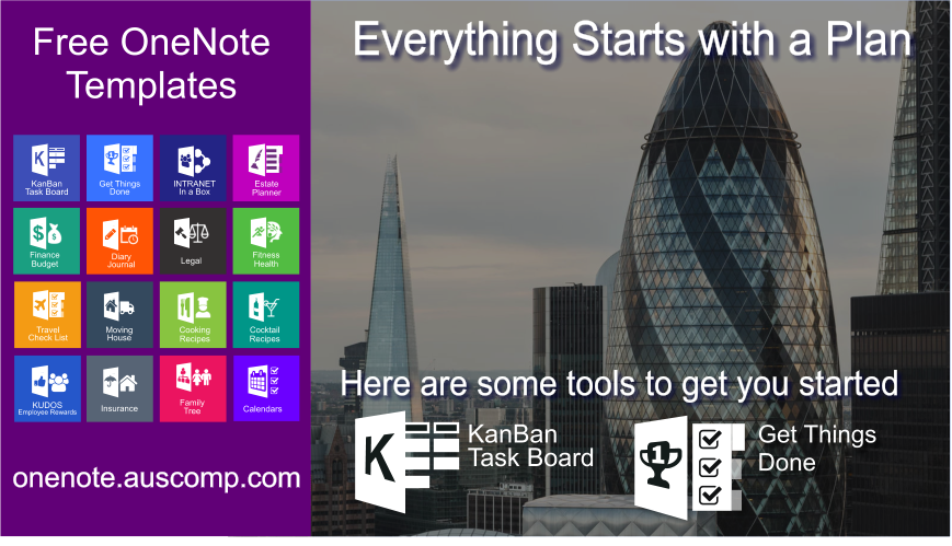 Take the leap! Use these KanBan & GTD templates for OneNote to get you ...