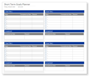 GTD Smart Goals (Short Term Goal Planner) - Templates for OneNote by ...