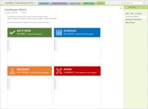 OneNote Eisenhower Matrix V5 - Productivity Solutions by Auscomp.com
