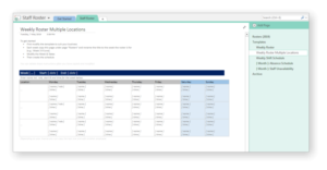 Staff Roster powered by OneNote - Productivity Solutions by Auscomp.com