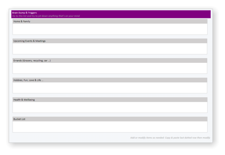 Get Things Done - Stop Starting ... Start Finishing - Templates for ...