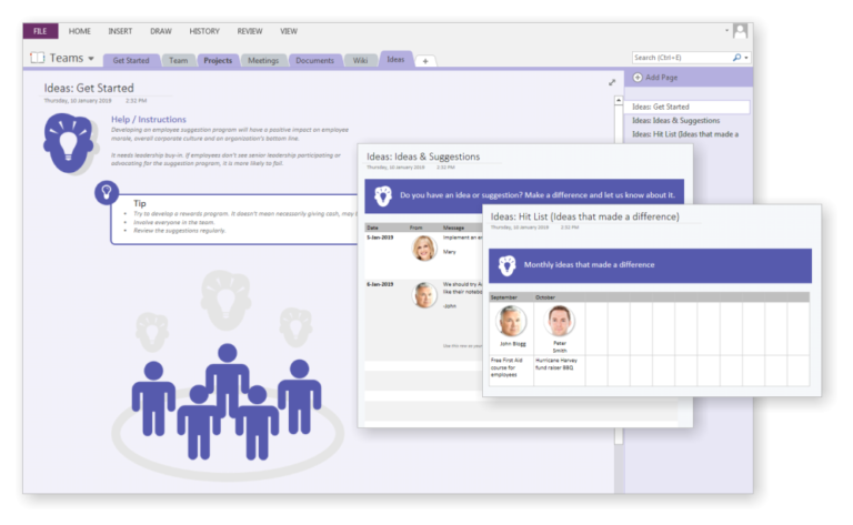 Teams for OneNote - Templates for Microsoft 365