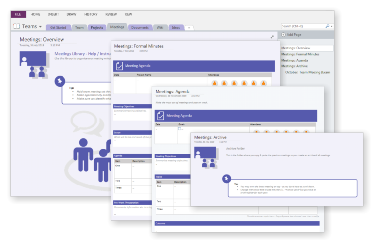 Teams for OneNote - Templates for Microsoft 365