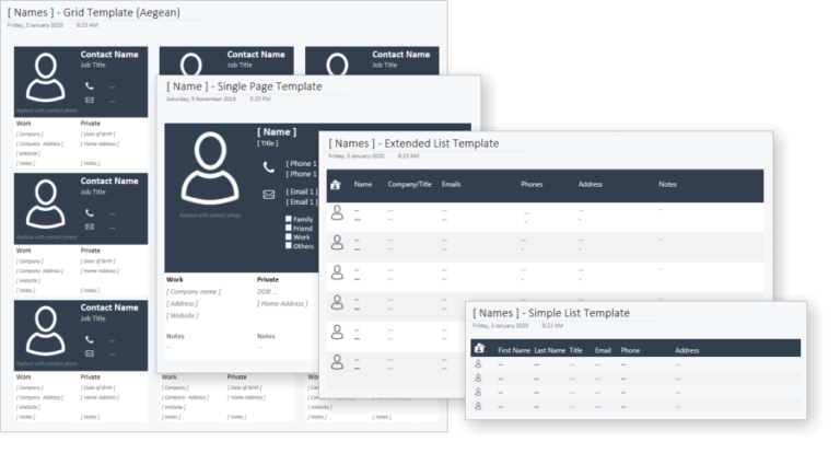 Address Book for OneNote