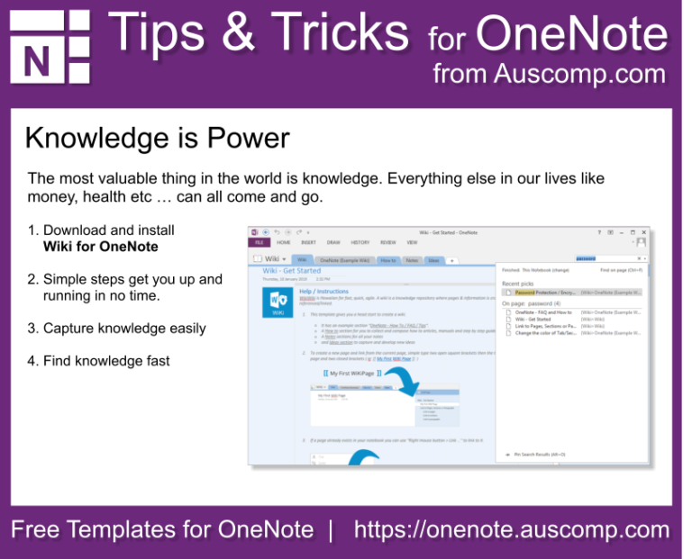OneNote Tips and Tricks