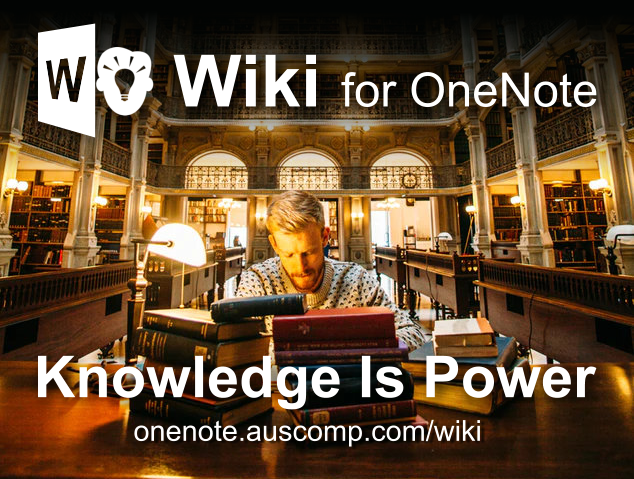 OneNote Wiki Templates