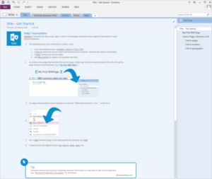 OneNote Wiki Templates