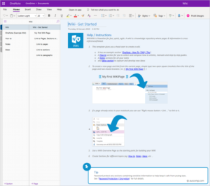 OneNote Wiki Templates