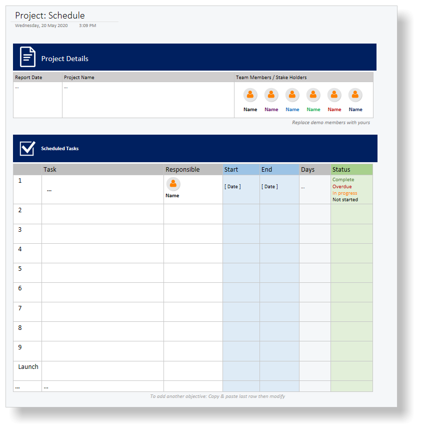 Project Management Powered By OneNote Templates For OneNote By 