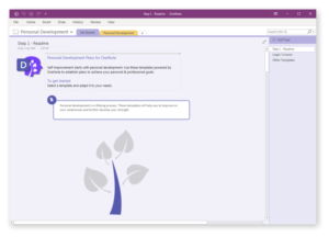 Personal and Professional Development Templates for OneNote.