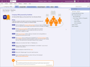 Company Wiki powered by OneNote - Templates for OneNote by Auscomp.com