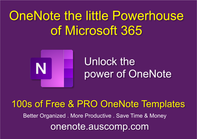 OneNote Template Pricing - Templates for OneNote by Auscomp.com