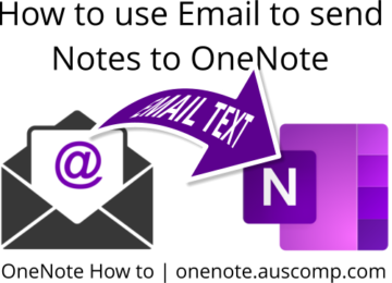 Use email to save notes to OneNote - Templates for OneNote by Auscomp.com