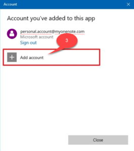 Use OneNote with multiple accounts (Personal and Business or School ...