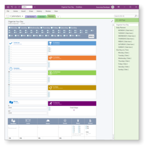 Ready-made OneNote Planners & Calendars