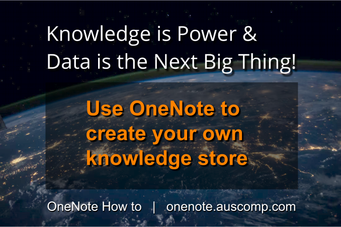 Knowledge is Power & Data is the Next Big Thing!