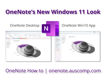 OneNote with new Windows 11 look