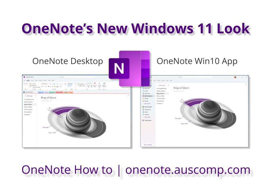 OneNote With New Windows 11 Look