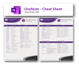 MS OneNote Cheat Sheet