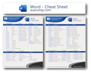 MS Word Cheat Sheet