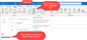 Quick Parts Outlook's & Word's Hidden Gem