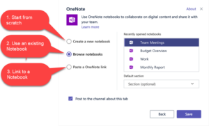 Integrate OneNote with MS Teams in 5 minutes - Part 1