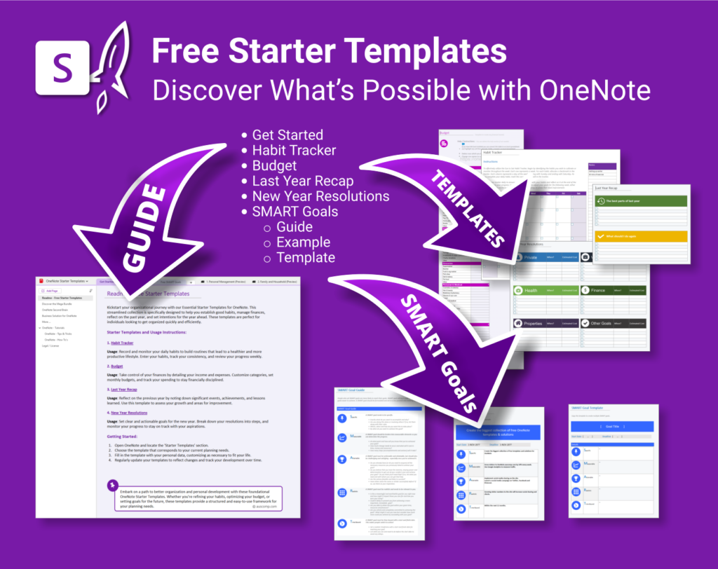 Structure OneNote to stay organized and how to use Templates