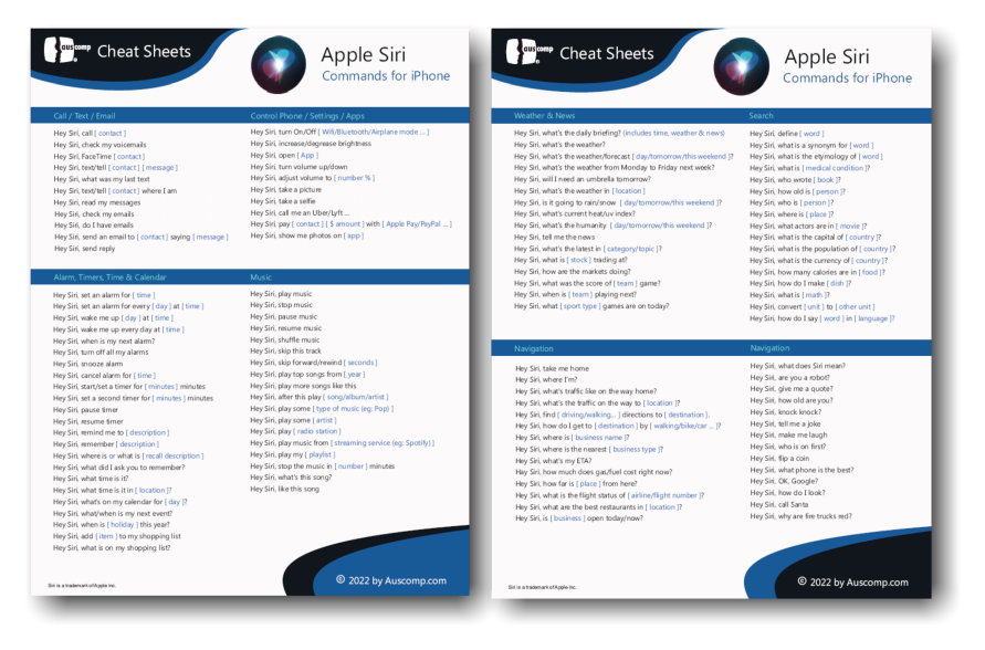 Cheat Sheets for Windows, Office 365 & Social Media